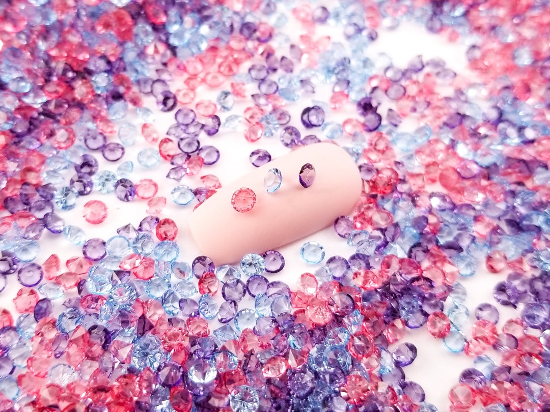 3x2mm Assorted Resin Micro Rhinestone Galaxy Graveyard Color Mix, Resin ...