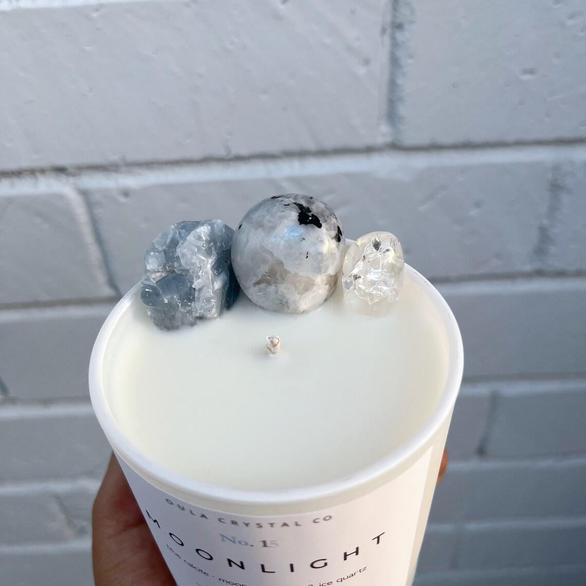 Moonlight Candle| Crystal Candle| Hand Poured Soy Candle| Scented ...