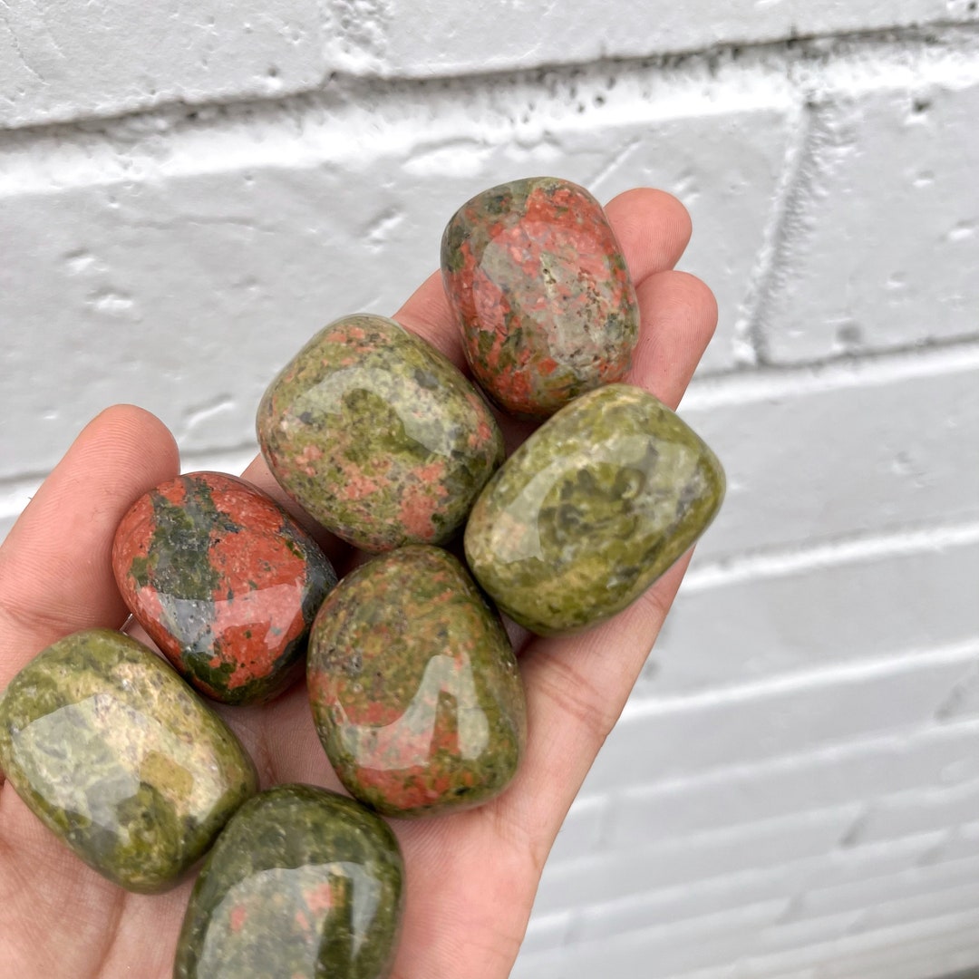 Tumbled Unakite Stone | Unakite Crystal | Heart Chakra | Third Eye ...