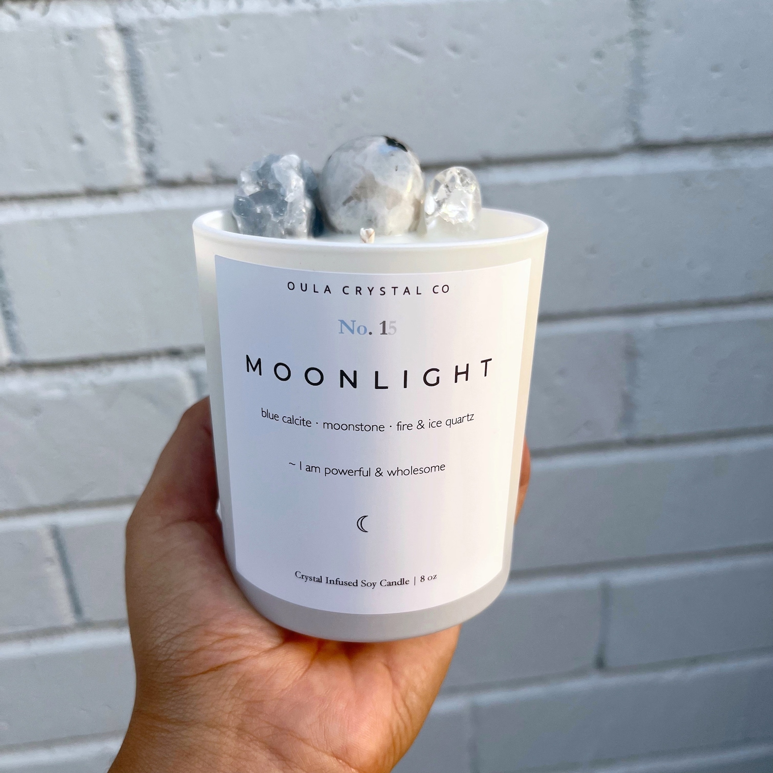 Moonlight Candle| Crystal Candle| Hand Poured Soy Candle| Scented ...