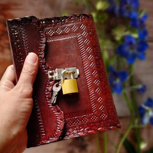 Personalized Journal With Lock and Key - Etsy