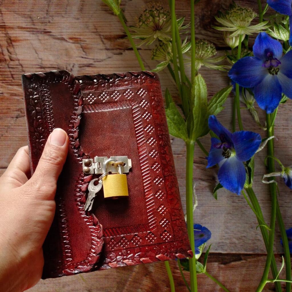 Handmade Journal With Lock and Key Personalized Diary With | Etsy