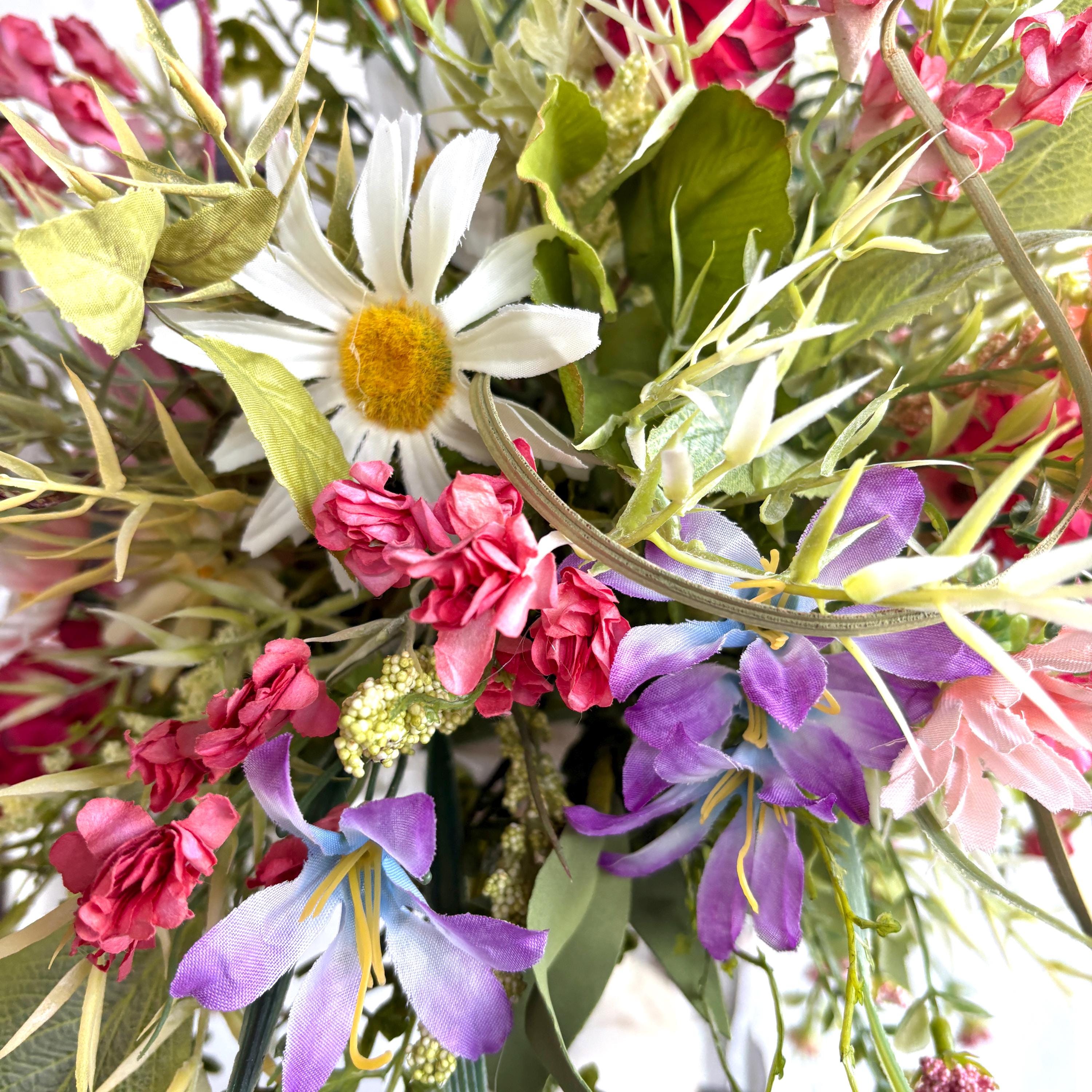 Spring Floral Candlestick Arrangement, Easter Table Decor, Table ...
