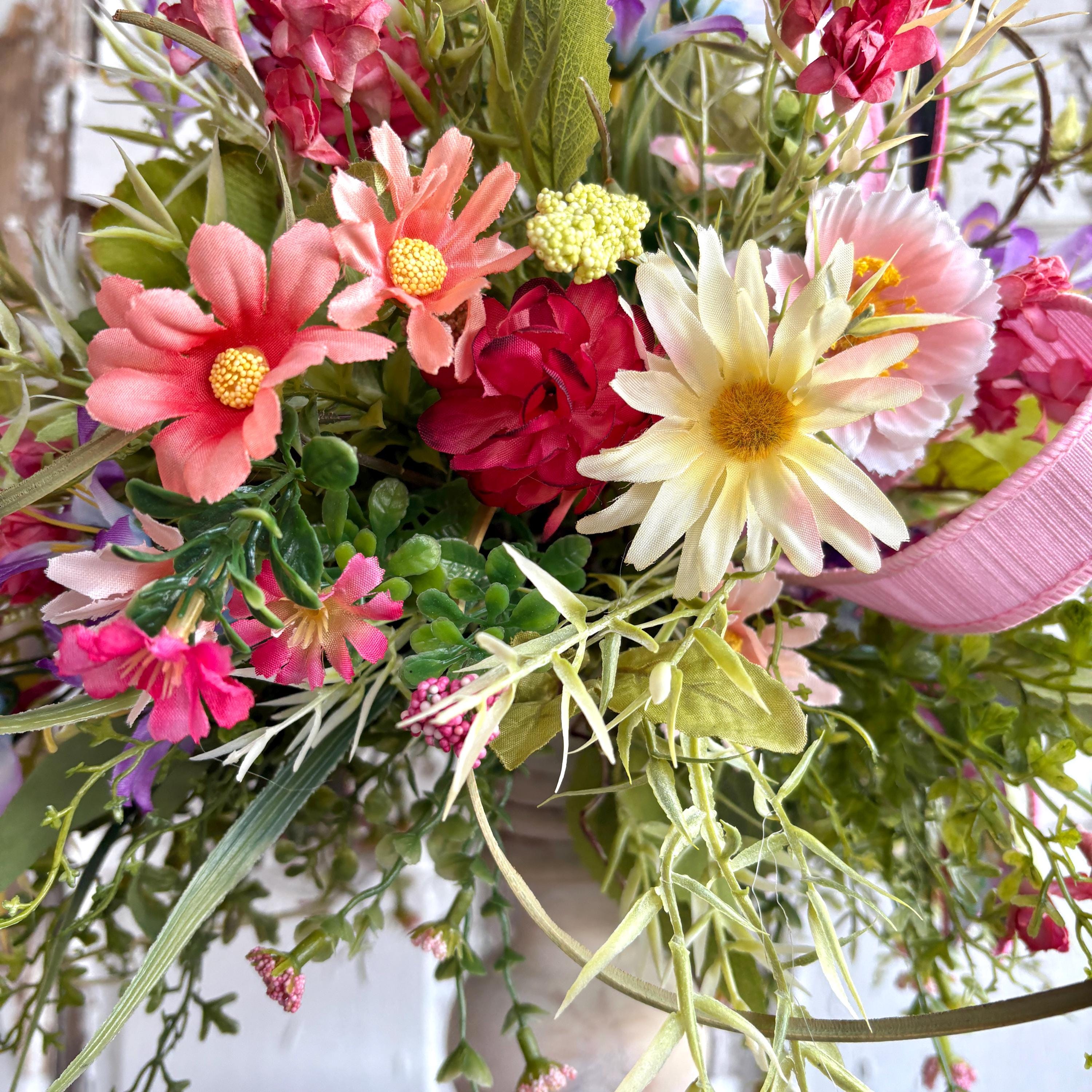 Spring Floral Candlestick Arrangement, Easter Table Decor, Table ...