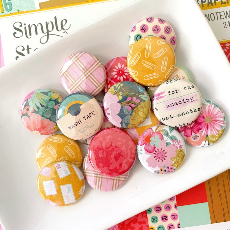 New *NOTEWORTHY* by Simple Stories, Flair Buttons, Flairs, Planner ...