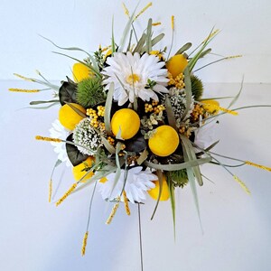 Lemon Daisy Arrangementlemon Daisy Centerpiecelemon Table - Etsy