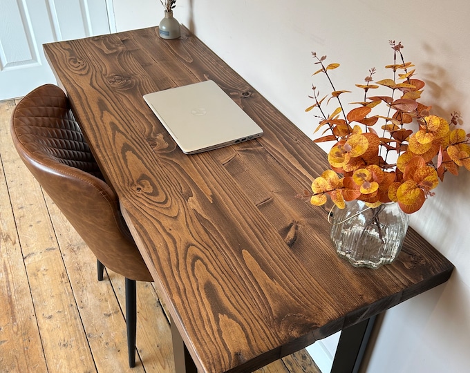 Rustic Desk | Wooden Desk | Industrial Desk | Computer Desk | Home ...