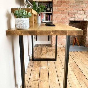 Industrial Style Wooden Desk | Computer Desk | Home Office Desk ...