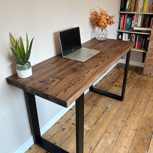 Wooden Desk Industrial Desk Computer Desk Home Office Desk Rustic ...