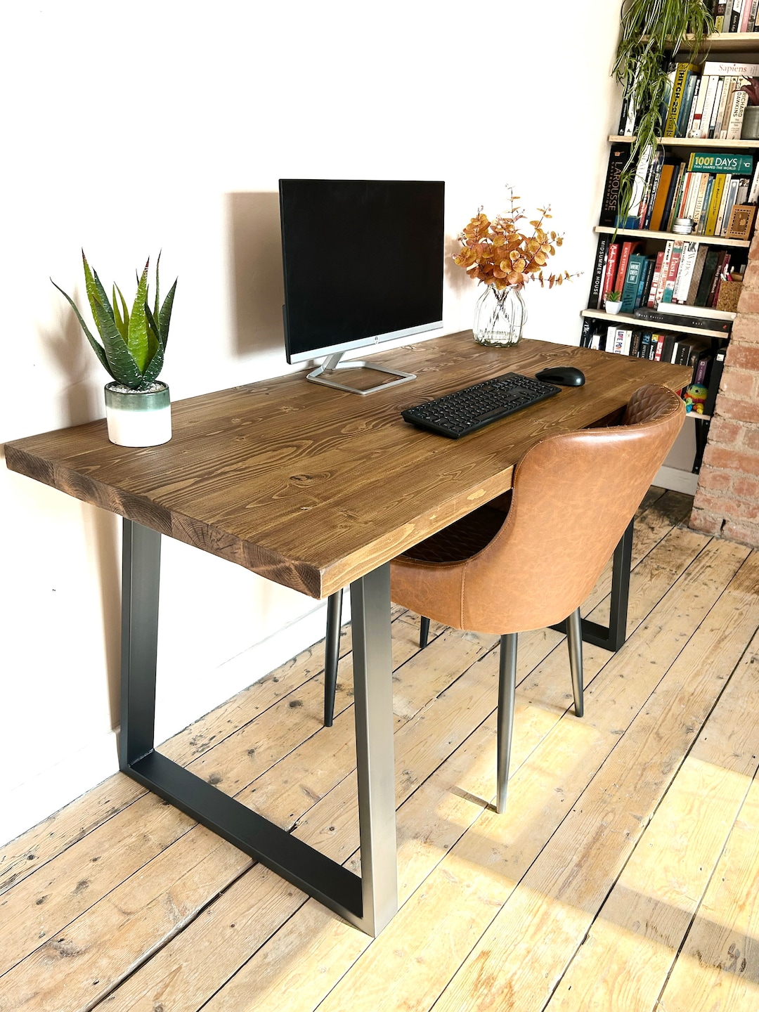 Wooden Desk | Industrial Desk | Computer Desk | Home Office Desk ...
