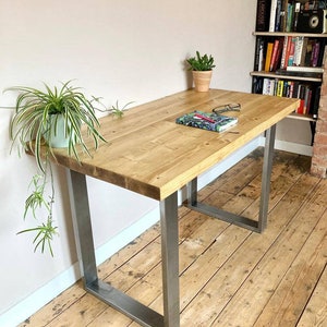 Industrial Style Wooden Desk | Computer Desk | Home Office Desk ...