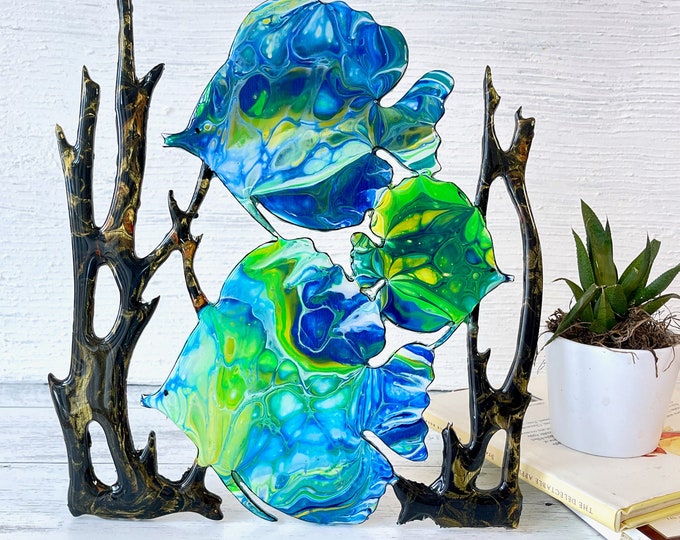Tropical Fish Sculpture, Fish Painting, Fish Painting Original Art ...