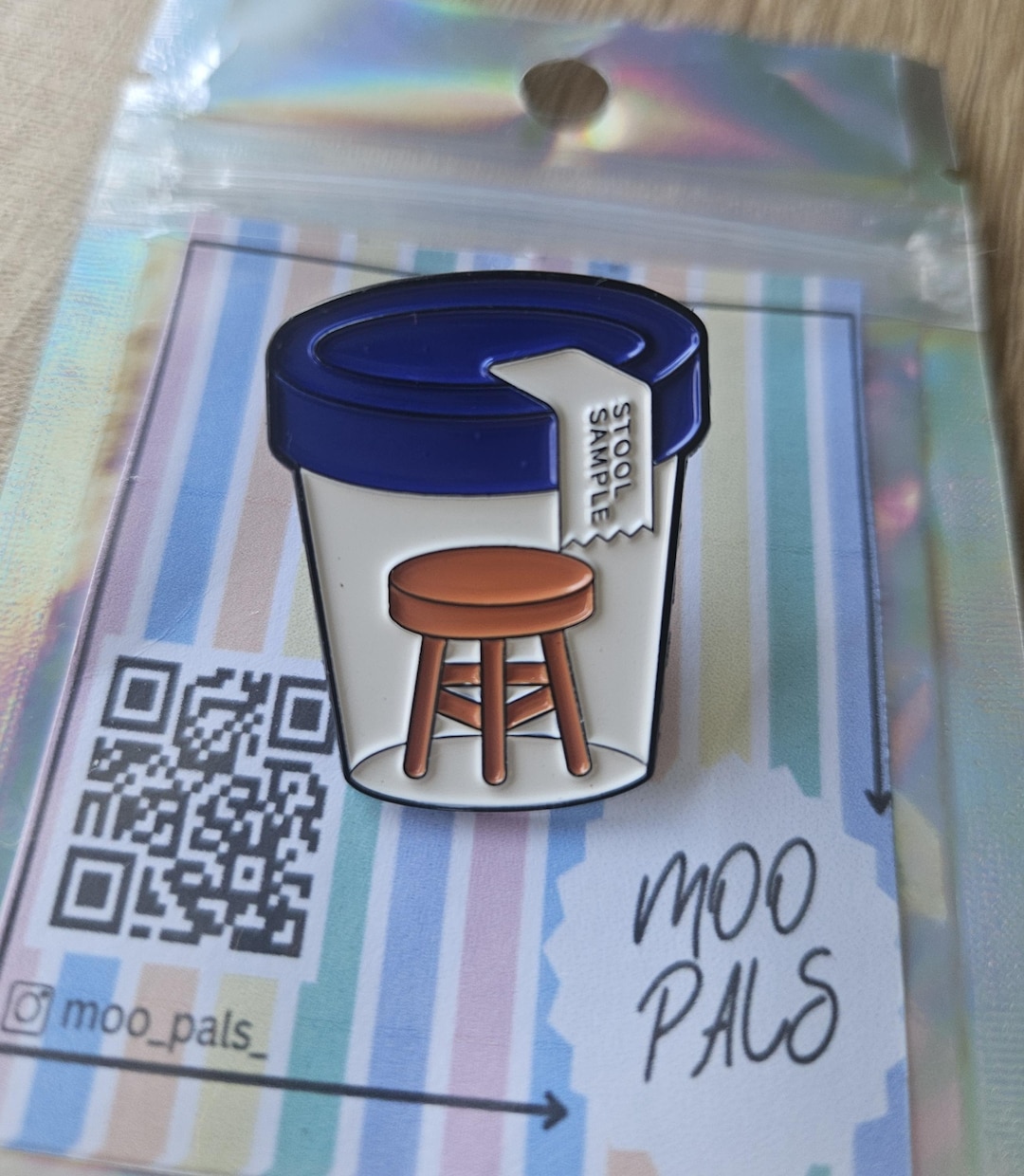 Funny Stool Sample Enamel Pin – Medical Pun Badge – Gag Gift for ...