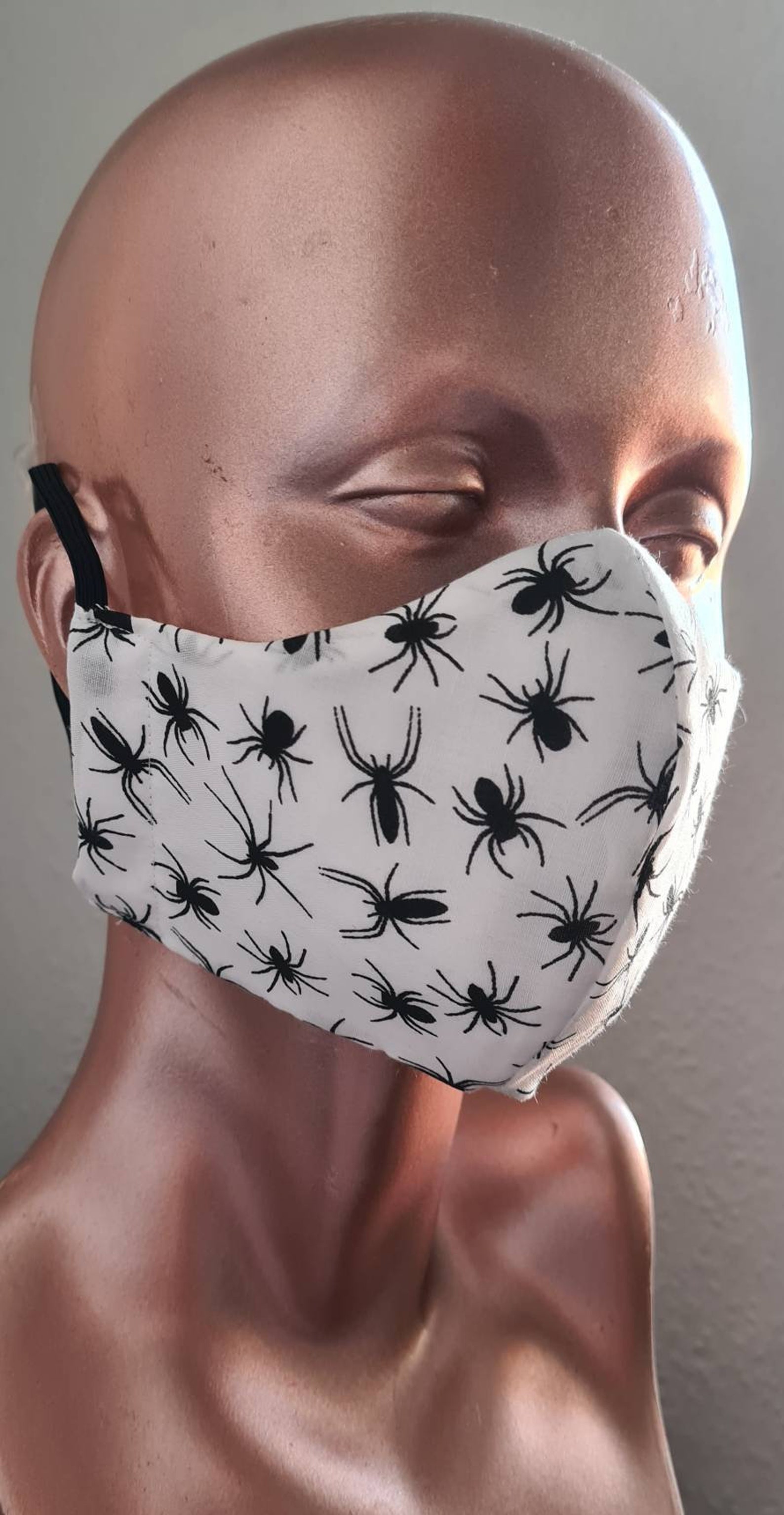 Spider face mask horror face mask reusable face mask | Etsy