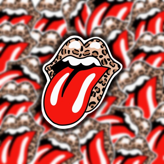 Cheetah Print Stickers Lip Stickers Weatherproof Stickers - Etsy