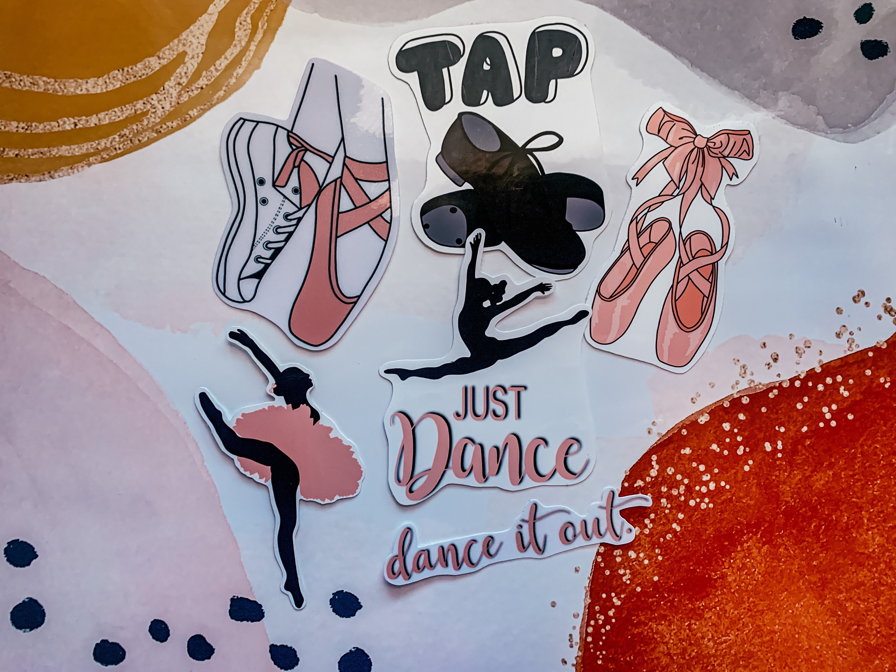 Dance Stickers Pointe Shoes Tap Ballet Laptop Stickers - Etsy