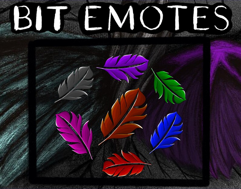 7 Feather Twitch Bit Emotes - Etsy