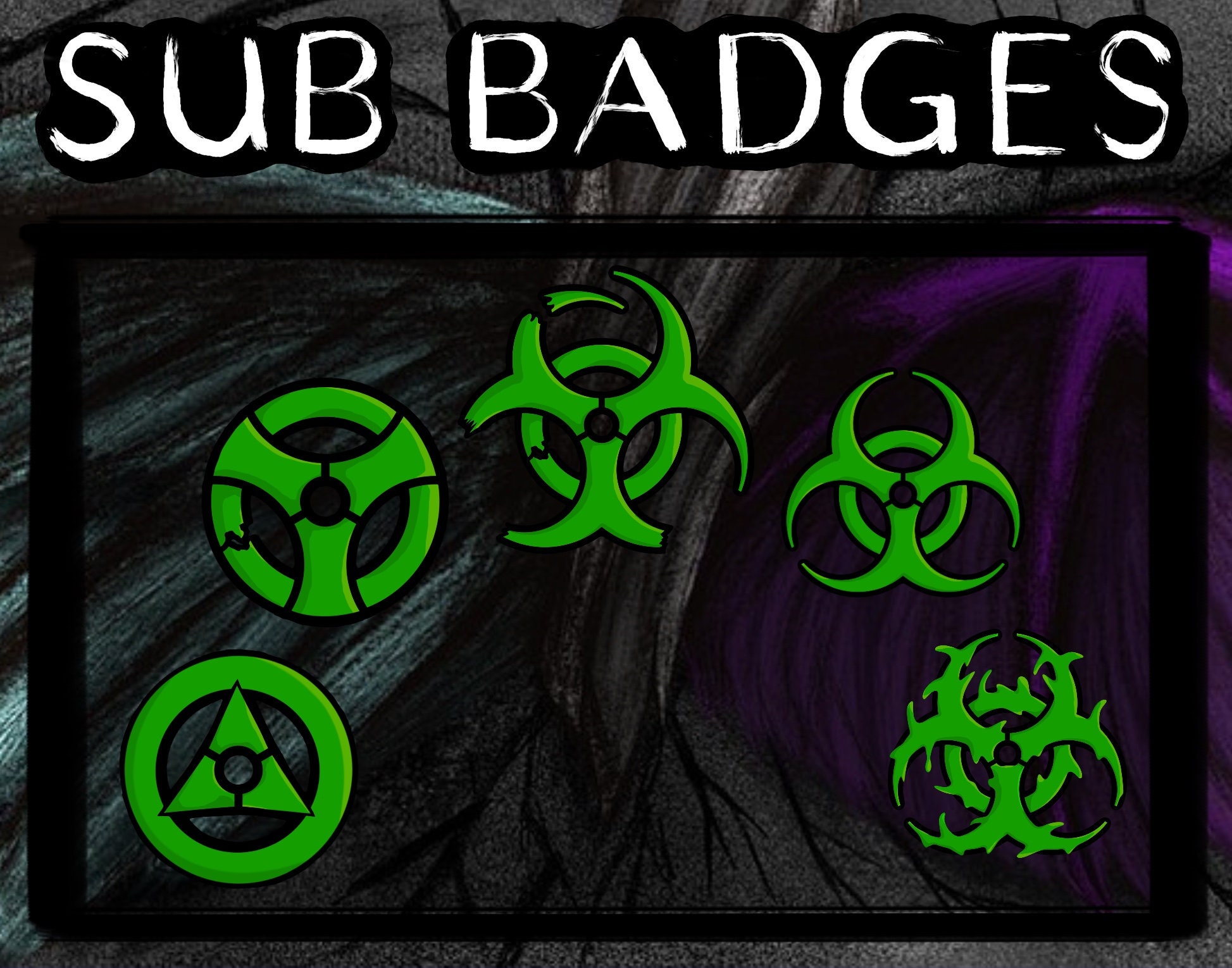 Biohazard Sub Badges - Etsy