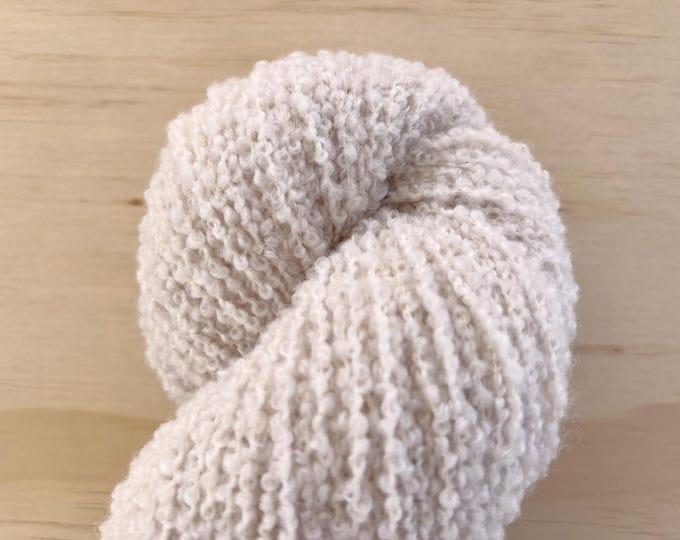 Whipped Cream • Burrow Bouclé • Sego Fibers • Hand Dyed Yarn ...