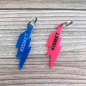 Lightning Bolt Dog Tag, Lightning Bolt Charm, Summer Dog Tag, Custom ...