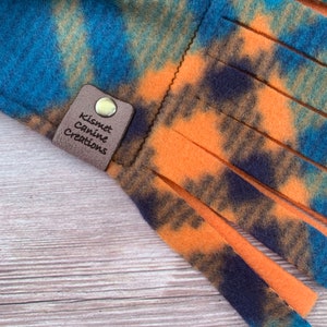 Dog Scarf, Fall Dog Scarf, Winter Dog Scarf, Plaid Dog Scarf, Fleece ...