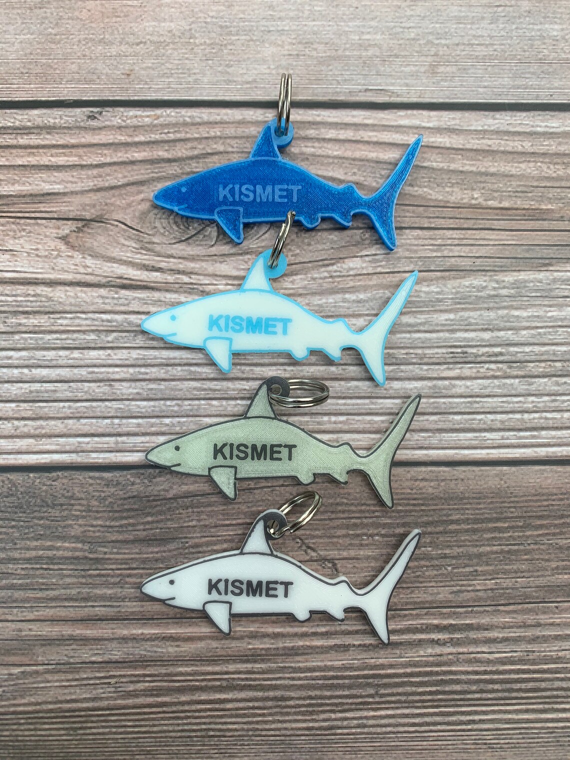 Shark Dog Tag Shark Charm 3D Printed Dog Tag Summer Dog - Etsy