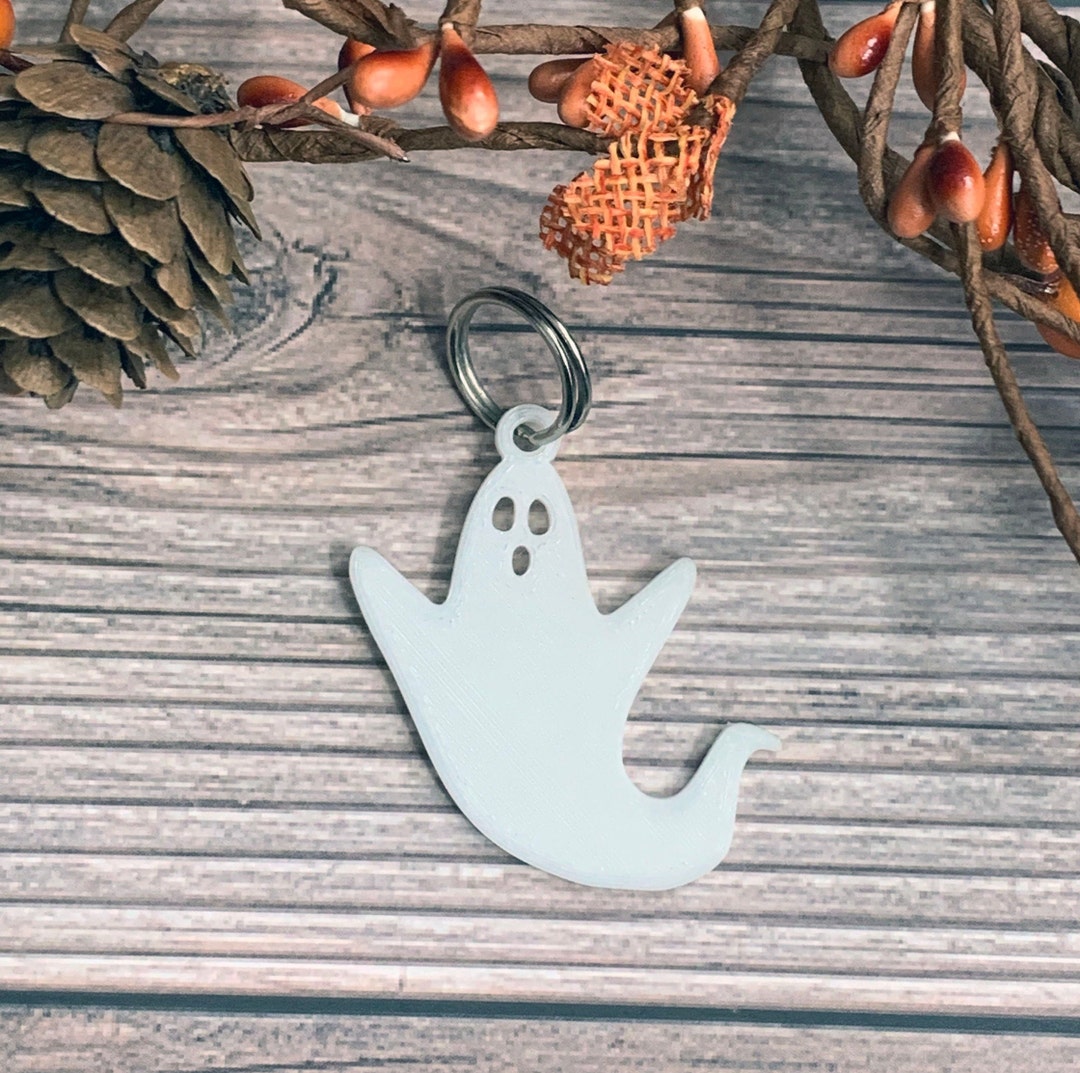 Ghost Dog Tag, Halloween Dog Tag, 3D Printed Dog Tag, Dog Collar Charm ...