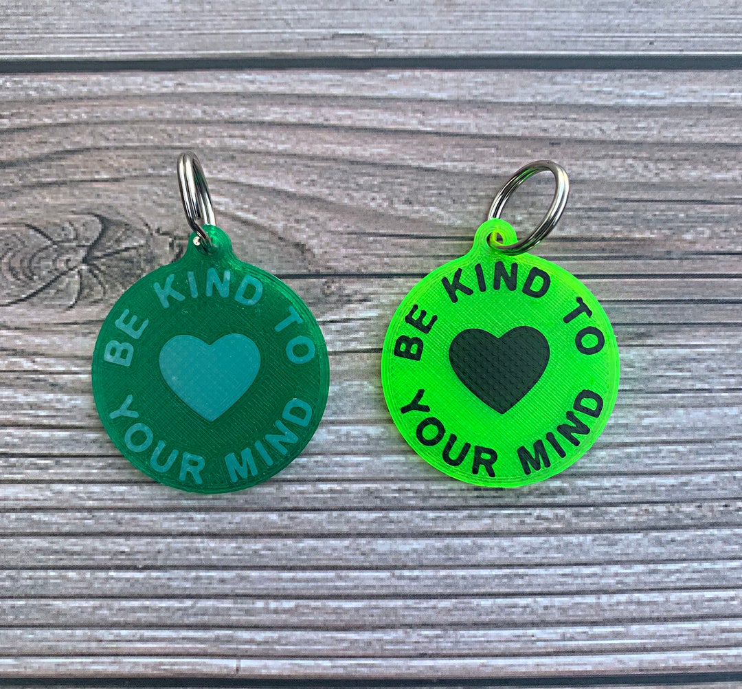Be Kind to Your Mind Dog Tag, Mental Health Awareness Month Dog Tag ...