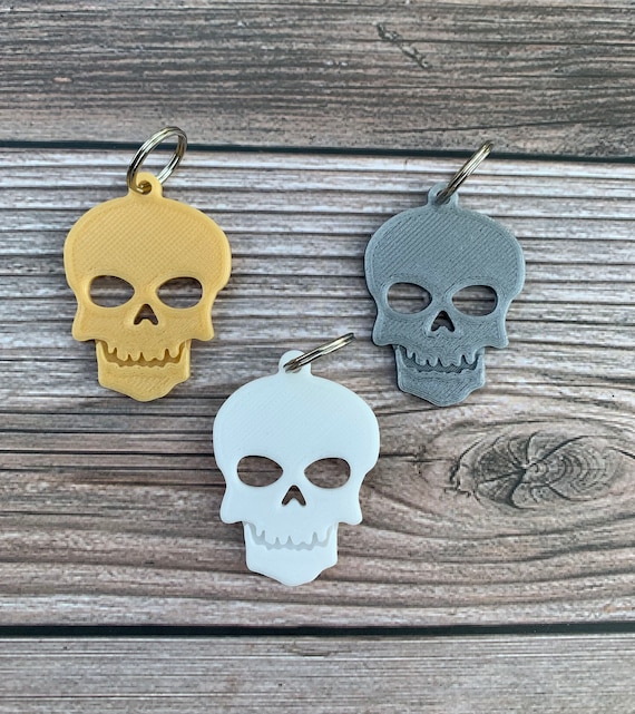 Skull Dog Tag Spooky Dog Tag Gothic Dog Tag 3D Printed Dog | Etsy
