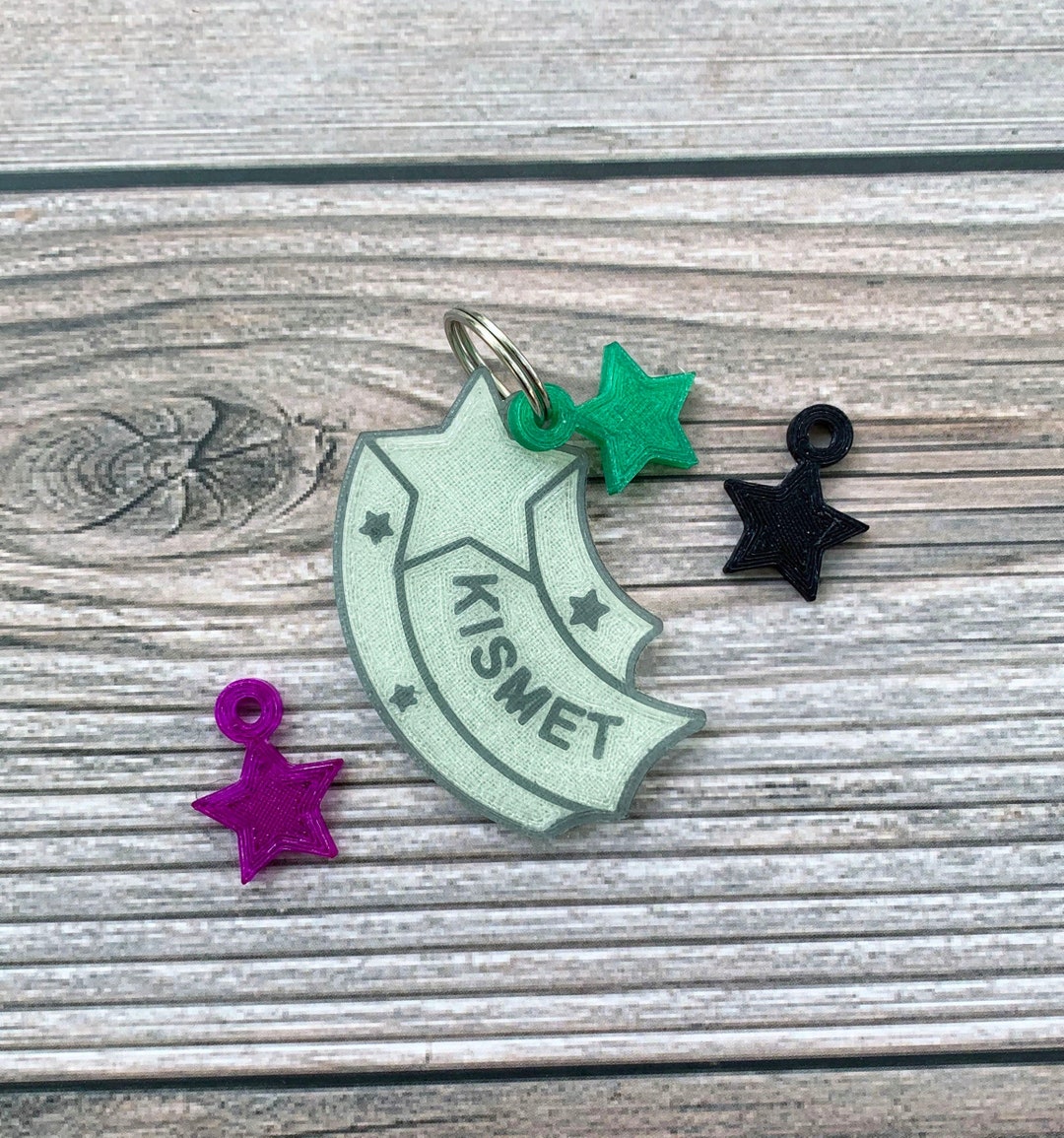 Star Dog Tag, Glow in the Dark Dog Tag, Celestial Dog Tag, 3D Printed ...