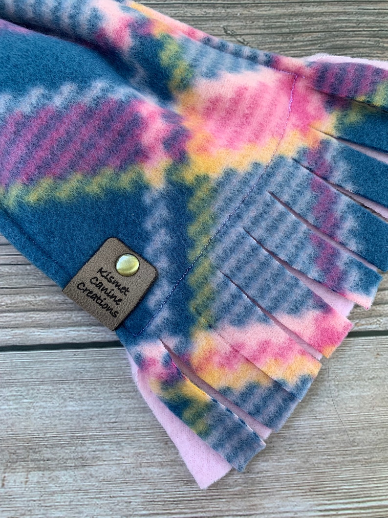 Pink Dog Scarf, Fall Dog Scarf, Winter Dog Scarf, Plaid Dog Scarf ...