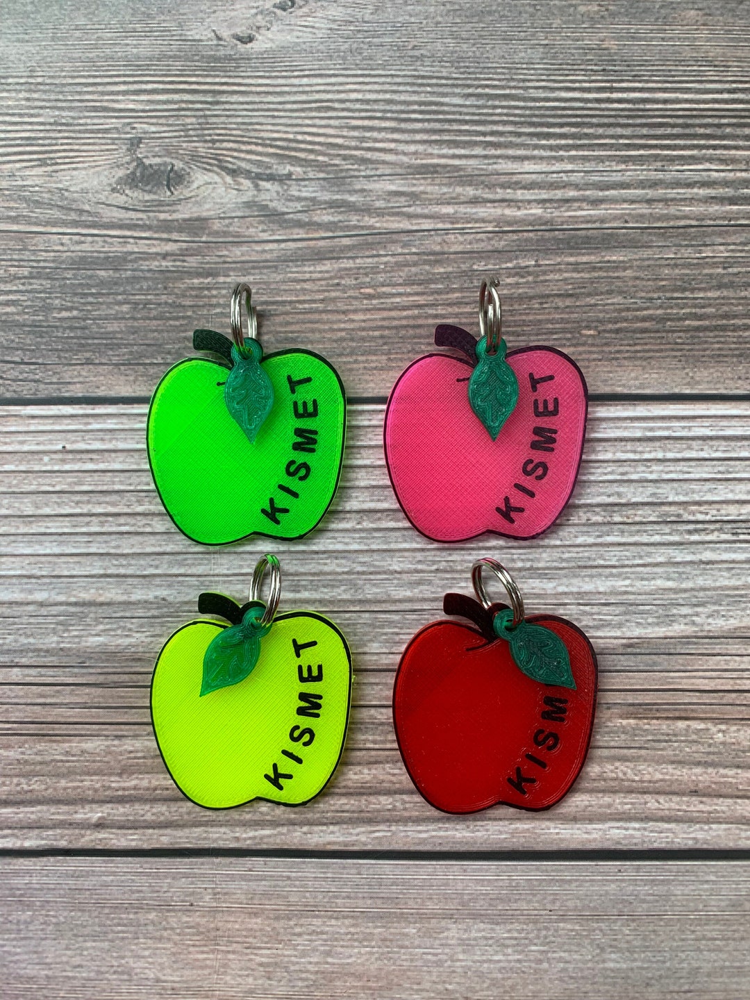 Apple Dog Tag, Apple Charm, Nature Dog Tag, Fall Dog Tag, Fall Charm ...