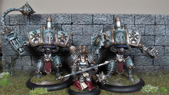 Painted Warmachine Protectorate of Menoth Warcaster and | Etsy