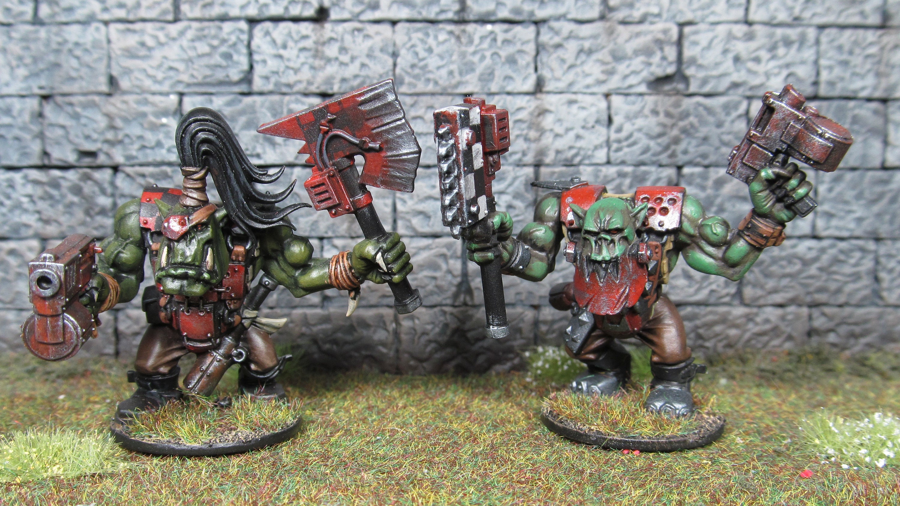 Painted Warhammer 40K Orcs 8 miniatures | Etsy