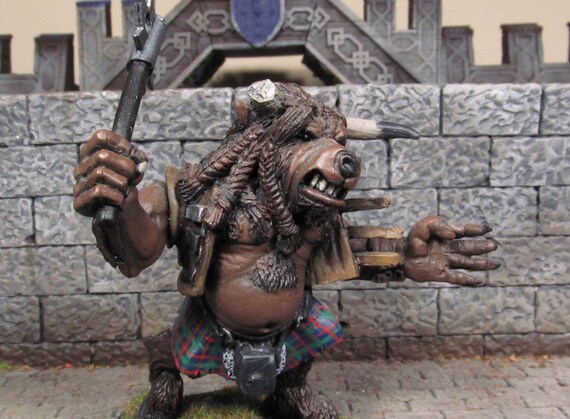 Toys & Games Miniature Toys Painted Minotaur 28mm miniature for RPG or ...