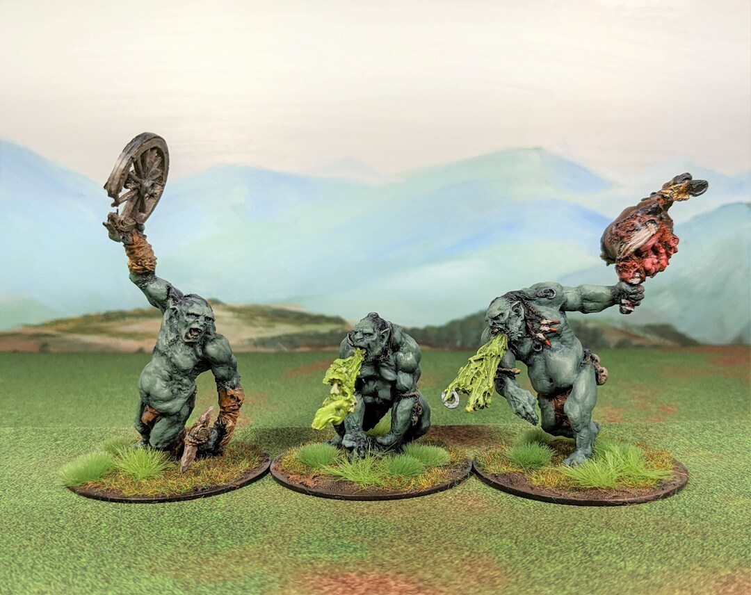Painted Swamp Trolls D&D Warhammer - Etsy