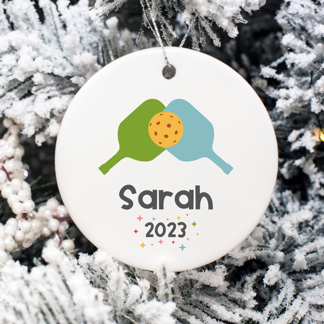 Pickleball Lover Christmas Ornament, Personalized Ornament, Holiday ...
