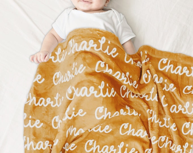 PERSONALIZED BABY Blanket/name Blanket/applique Name - Etsy