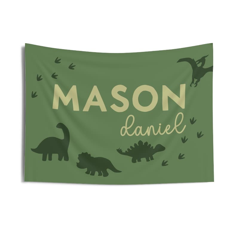 Customize Dino Banner - Etsy