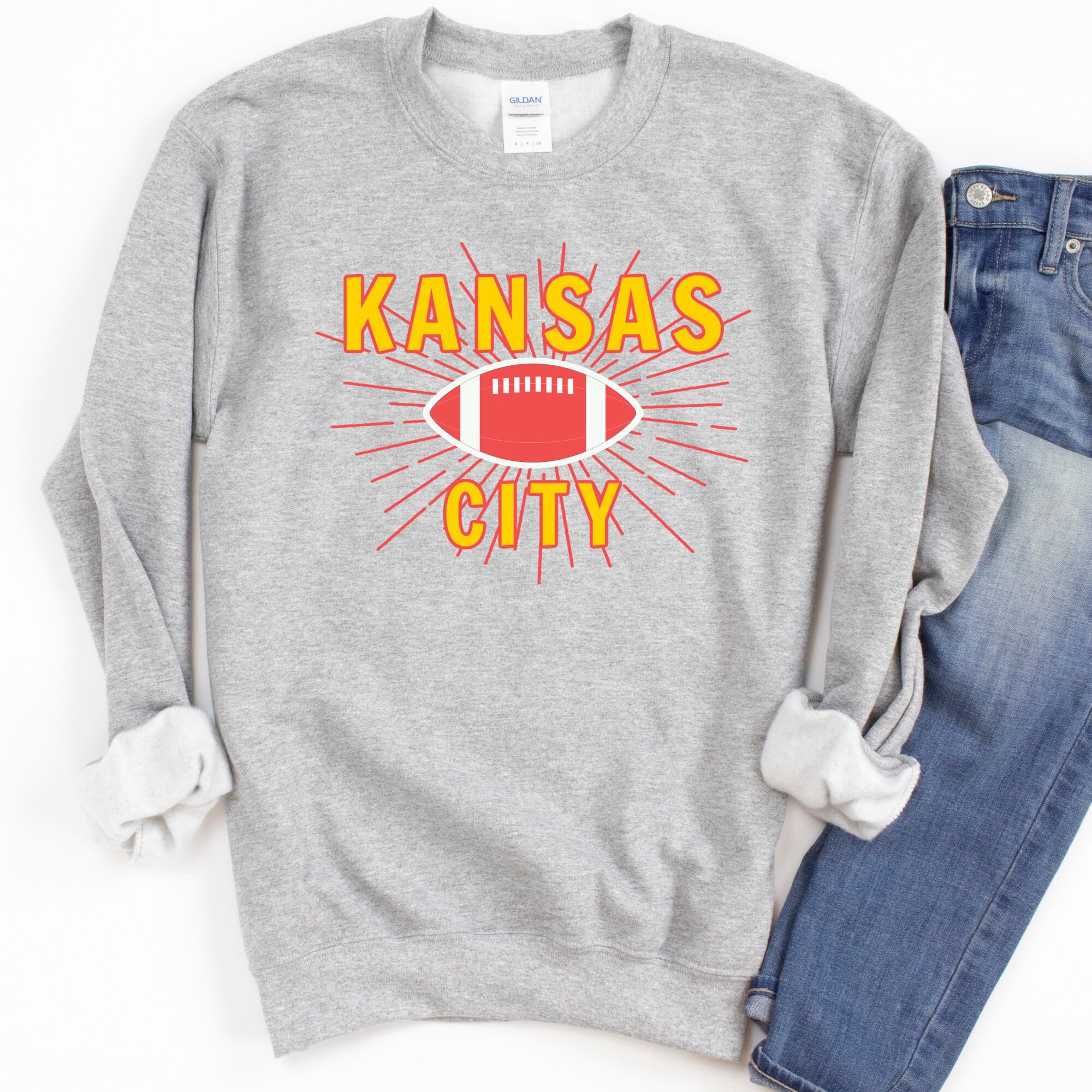 Vintage Style Kansas City Crewneck Sweatshirt Kansas City | Etsy