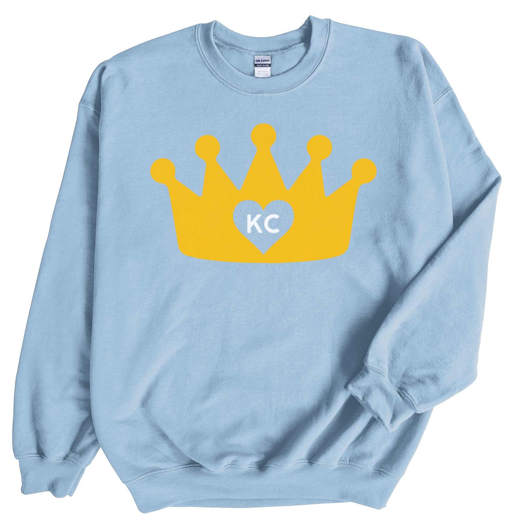 Kansas City Crown Heart Sweatshirt KC Shirt Kansas City - Etsy