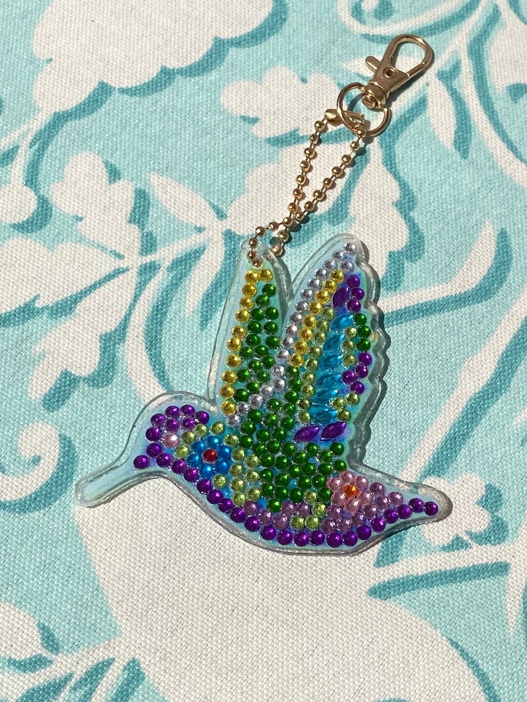 FREE Shipping-beautiful Handmade Diamond Dotz Keychains Spring ...