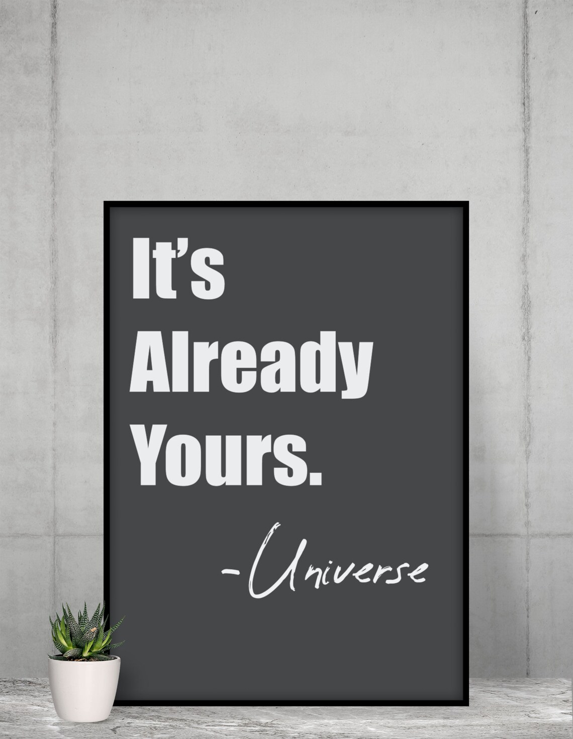 Its All Yours Universe Diy Printable Wall Art Décoration Etsy France