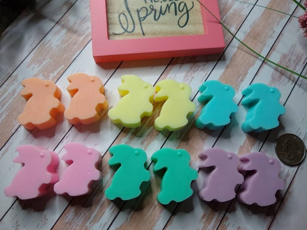 4 Easter Kids Soap Bunny Small Soaps Kids Fun Soaps Easter Basket ...