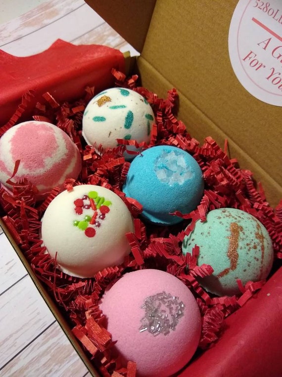 Bath Bomb Gift Box Bath Bomb Gift Set Christmas Bath Bomb | Etsy