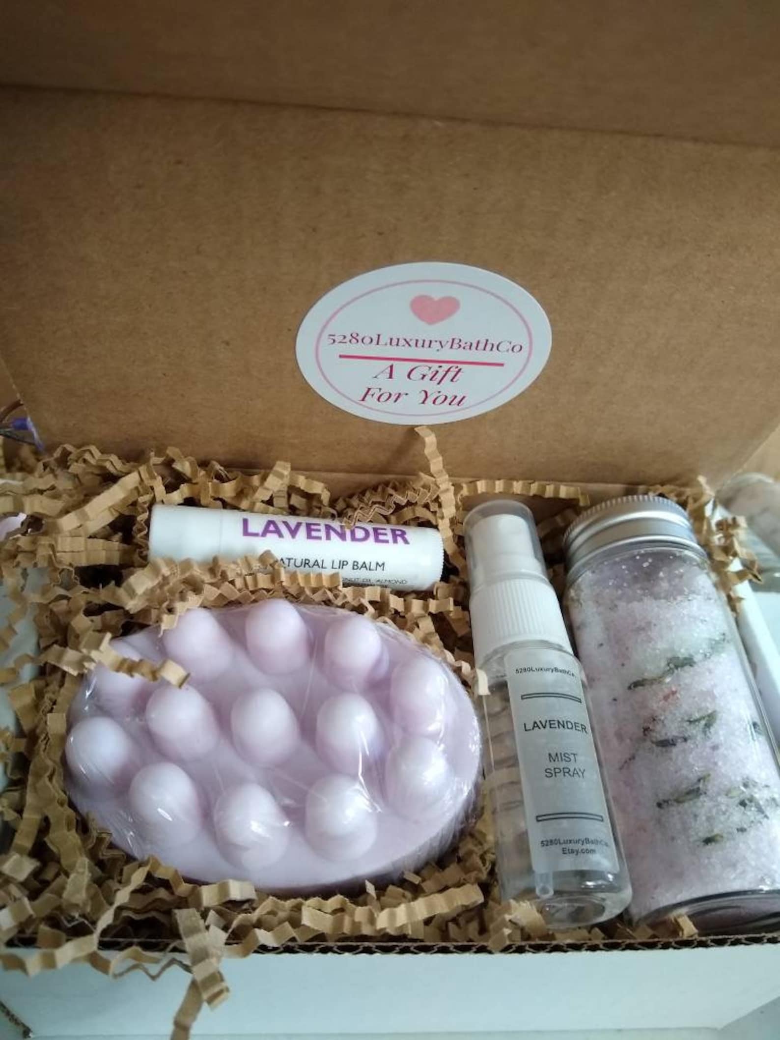 Mother's Day Mini Spa Gift Set LAVENDER Bath Gift Set 4pc | Etsy