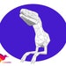 Velociraptor Flat Templates Dinosaur 3D Papercraft Low Poly Papercraft ...