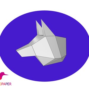 Fox Flat Templates Fox 3D Papercraft Low Poly Papercraft Template Paper ...