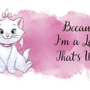 Marie SVG| Because I'm a Lady SVG| Libbey Cup Wrap | SVG File - Etsy