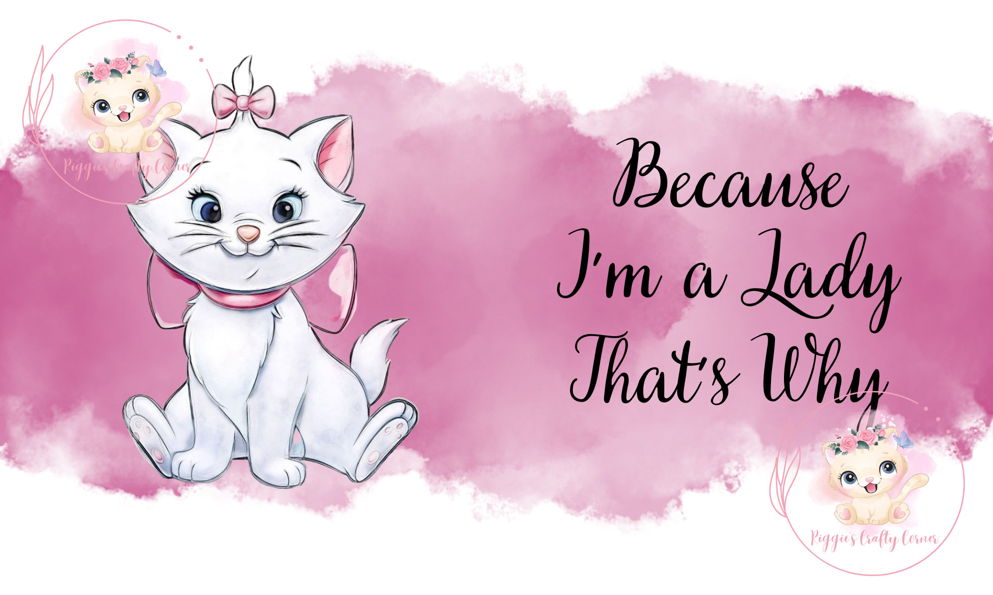 Marie Cat Lady SVG | Libbey Cup Wrap (digital File) - Etsy